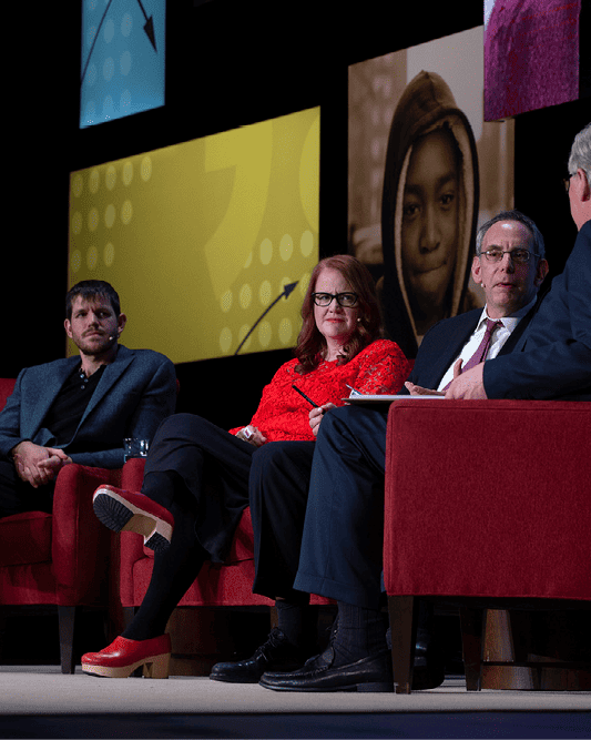 Dave Isay, Catherine Burns & Brandon Stanton with John Donvan ...